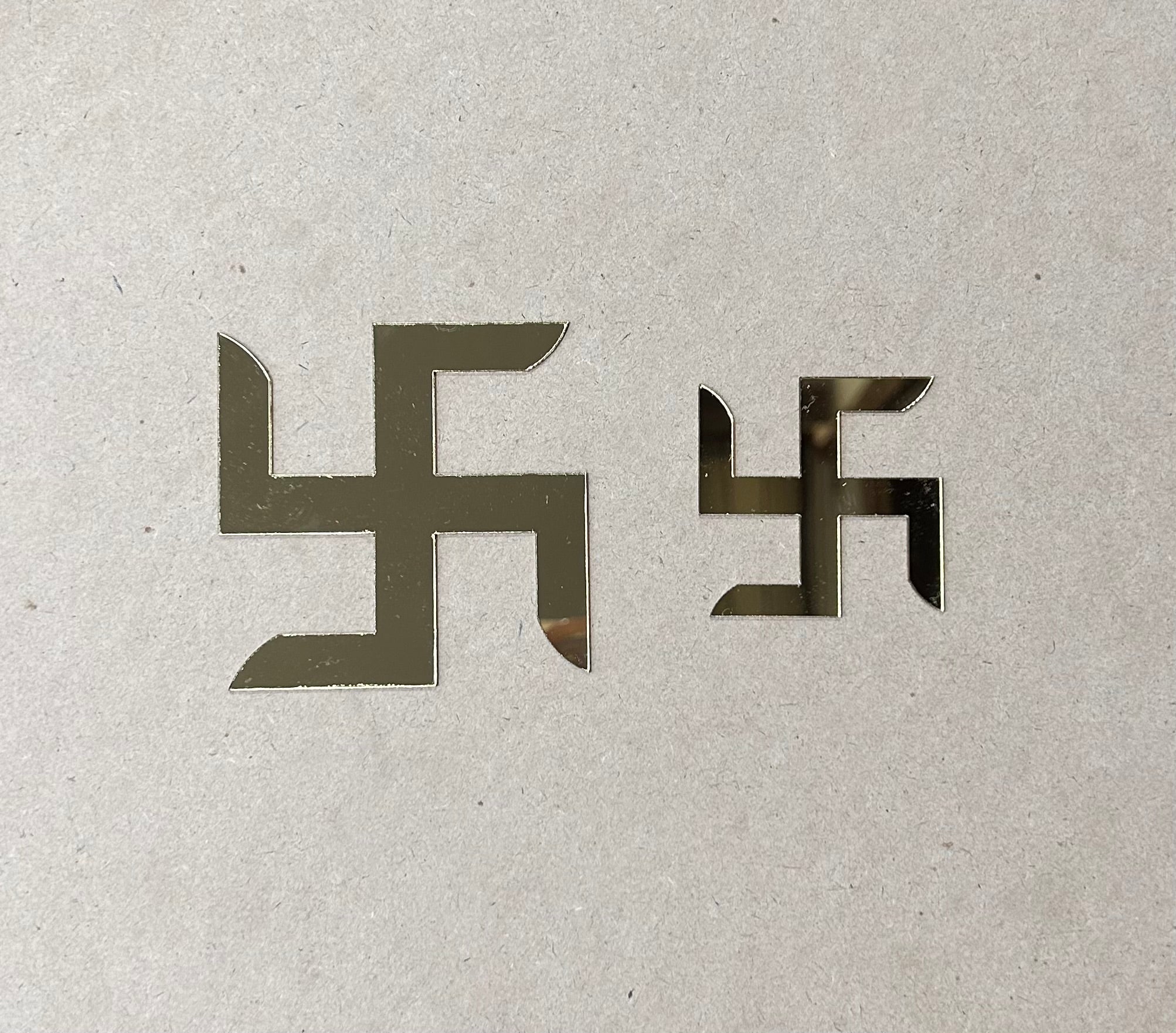 Acrylic Cutout - Swastik | The Krafty Kart Resin Store