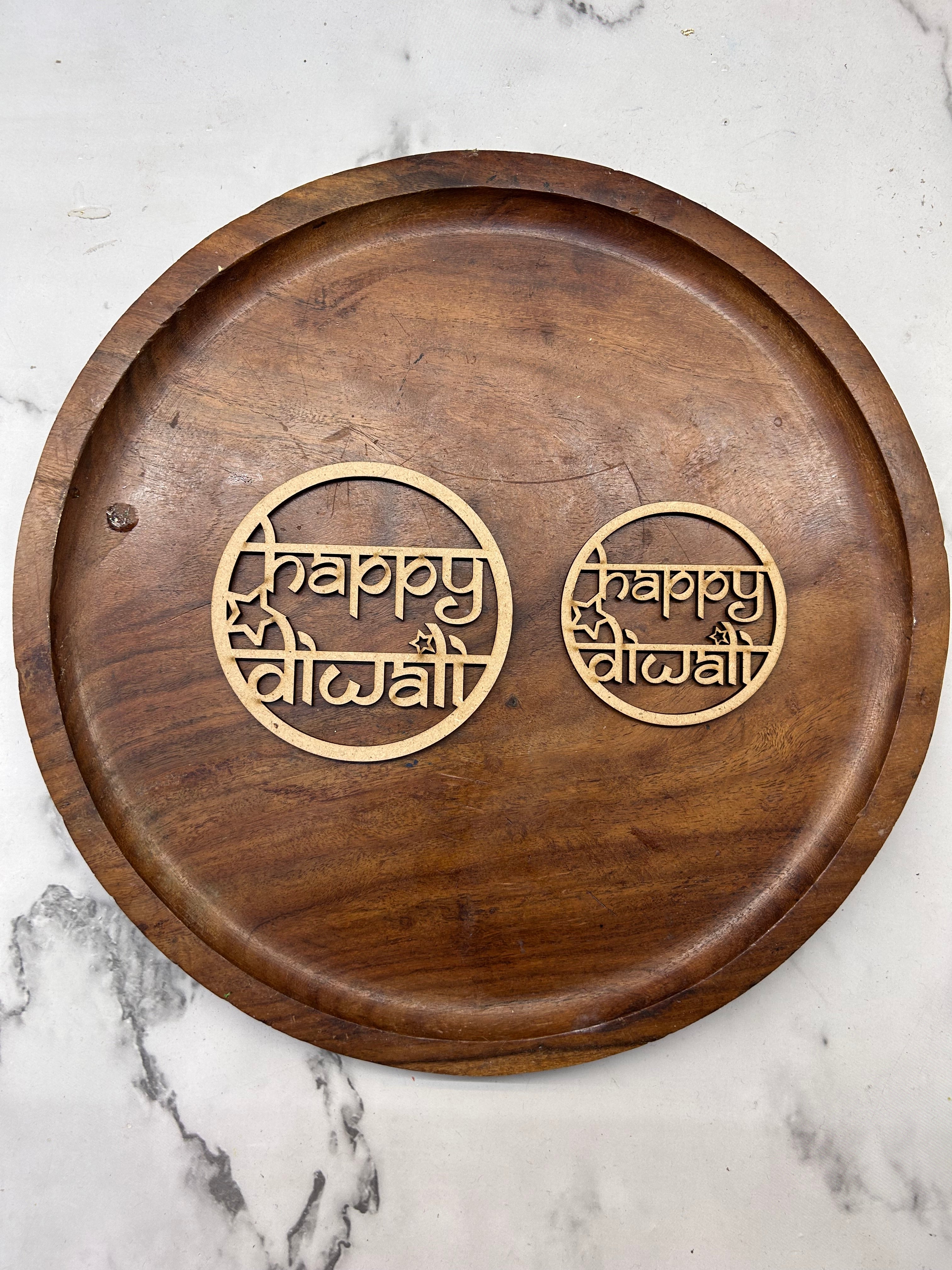 MDF Cutout - Happy Diwali | The Krafty Kart Resin Store