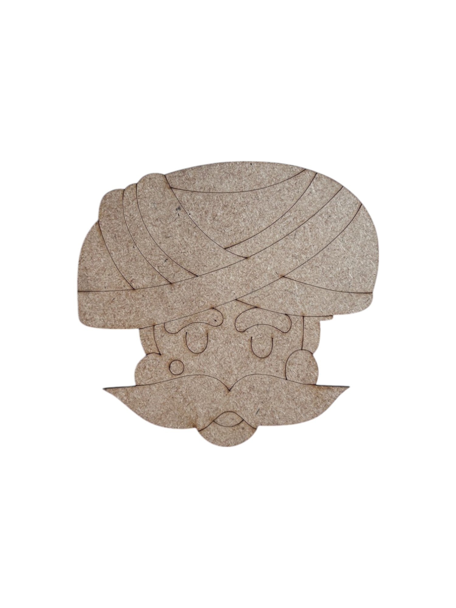 Pre Marked Rajasthani Man Mdf (E) | The Krafty Kart Resin Store