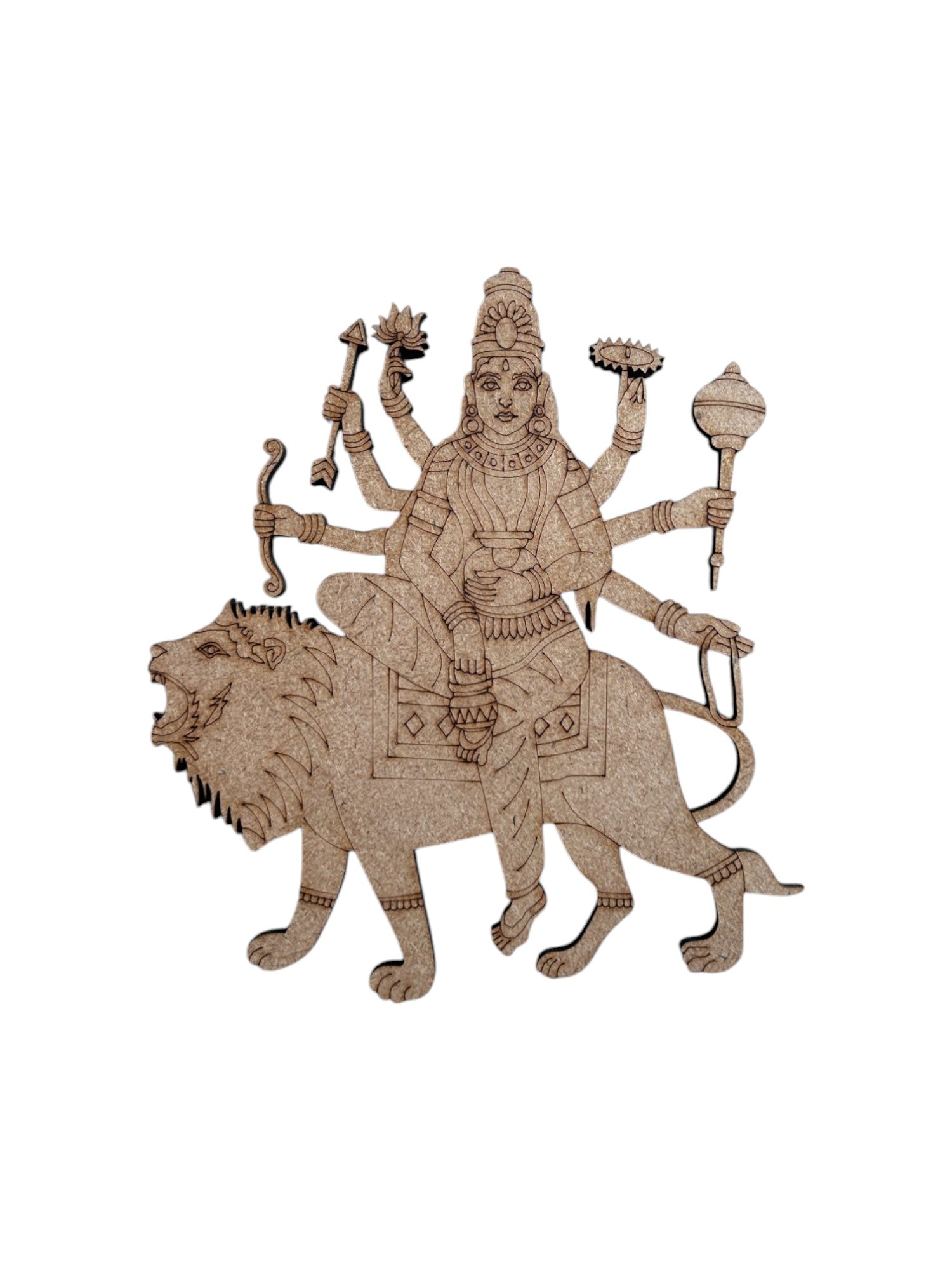 Pre Marked Kushmanda Maa Mdf | The Krafty Kart Resin Store