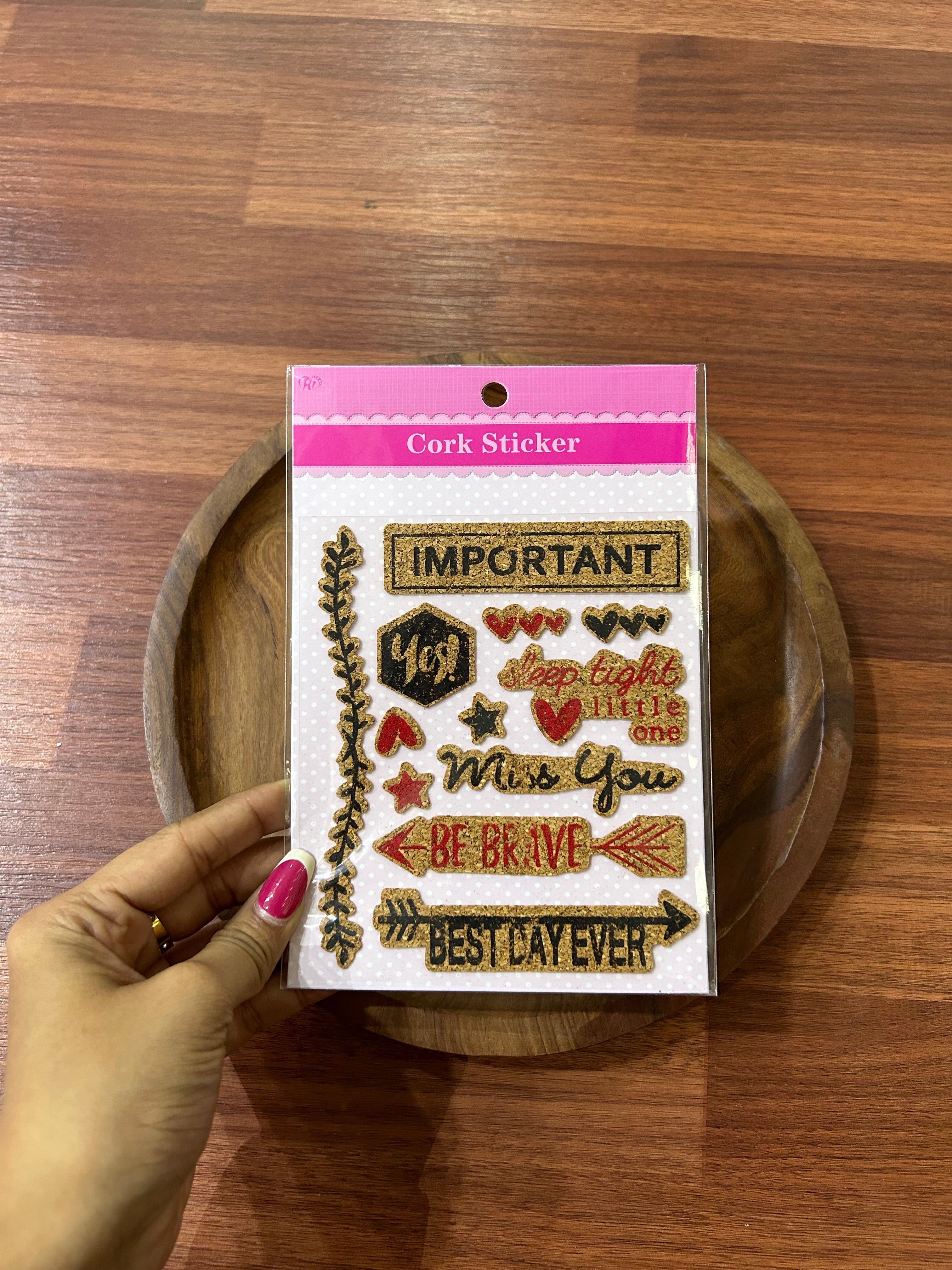 Journal - Cork Sheet Sticker (B) | The Krafty Kart Resin Store