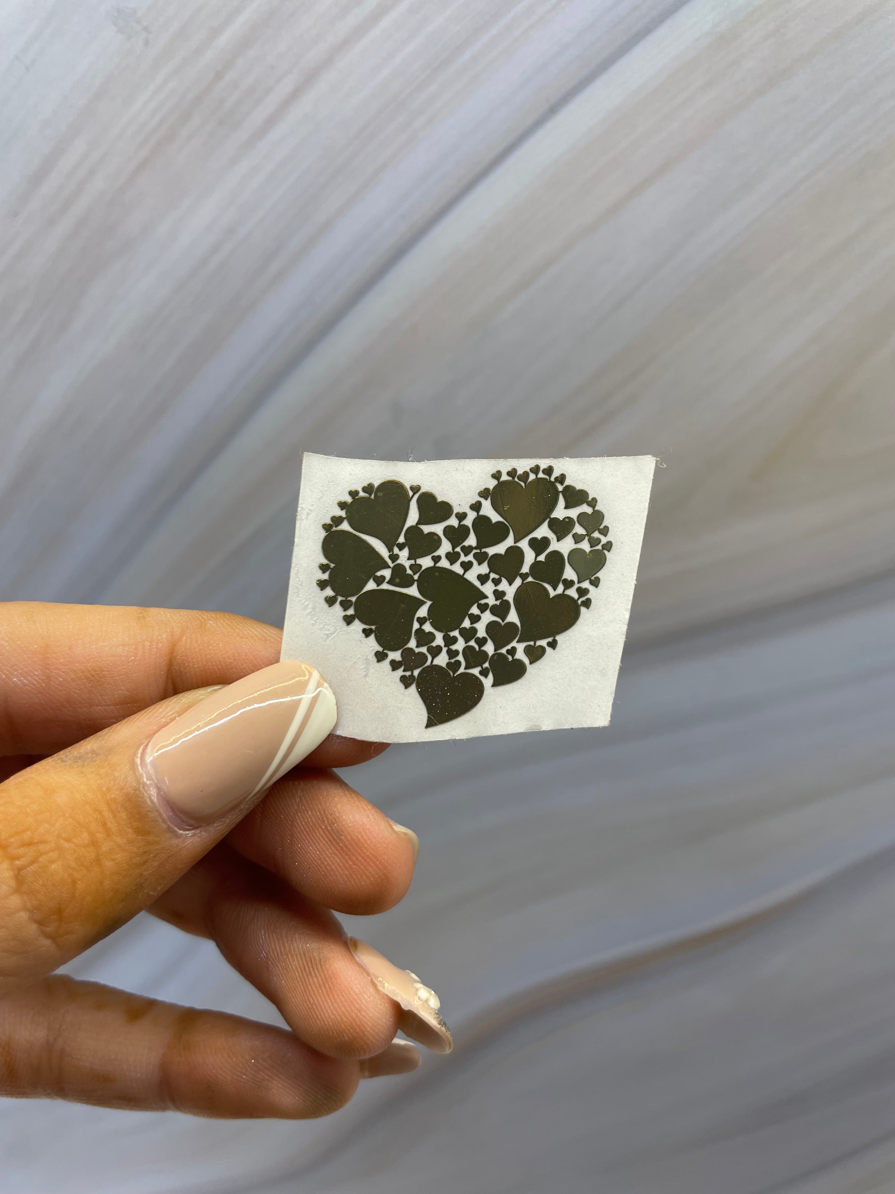 Metal Sticker - Heart | The Krafty Kart Resin Store