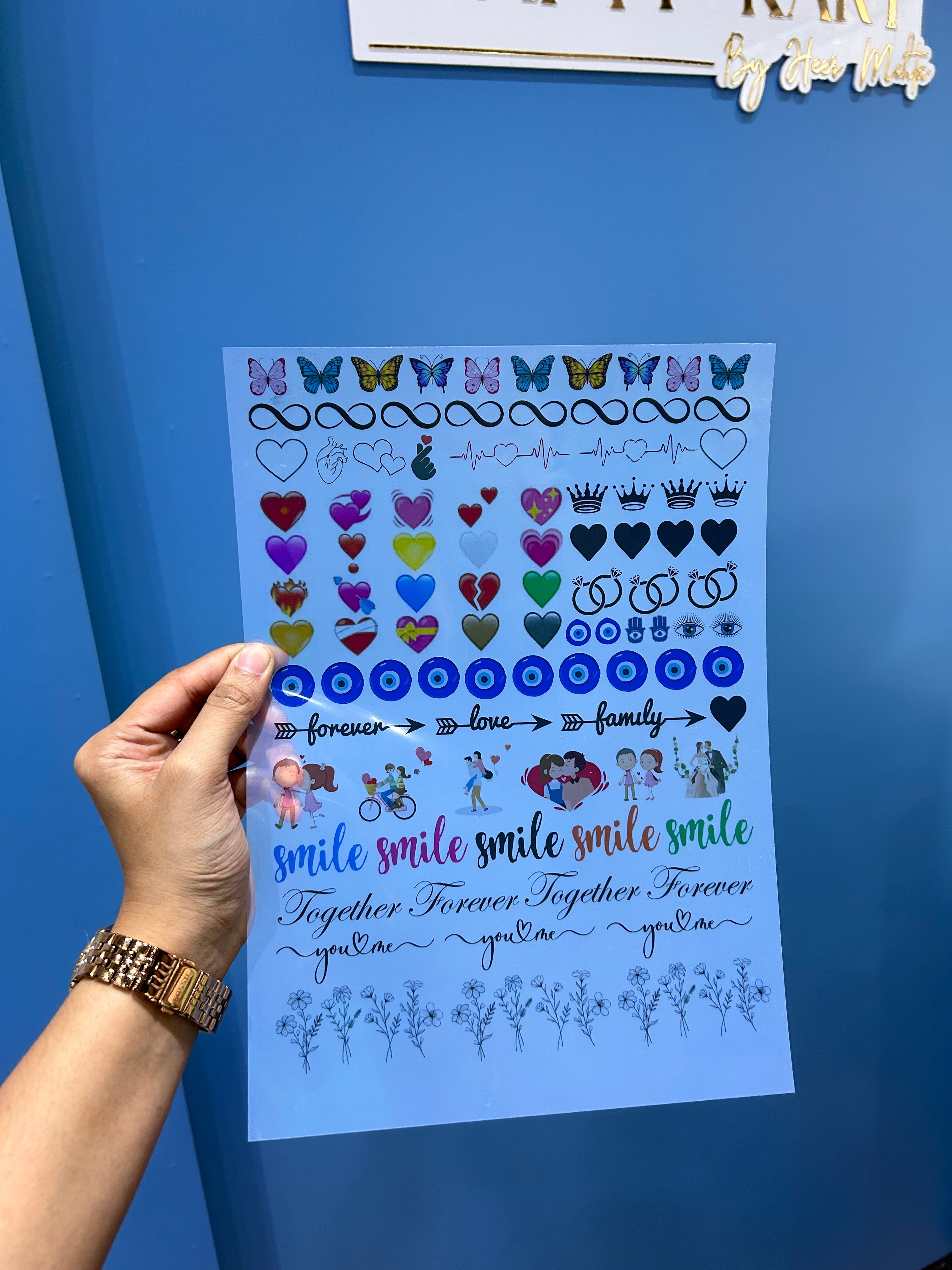 Insert Sheet - Mix | The Krafty Kart Resin Store